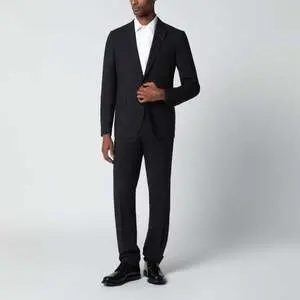 LARDINI Single-breasted Wool-blend Suit - Blue
