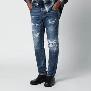Dsquared2 Slim Washed Jeans With Rips