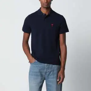 AMI Paris Polo De Coeur Midnight - Blue