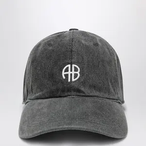 ANINE BING Vintage-effect Baseball Cap - Grey
