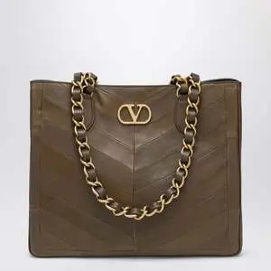 Valentino Garavani Laseine Chevron Nappa Shopping Bag