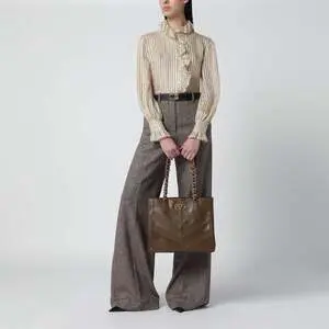 Valentino Garavani Laseine Chevron Nappa Shopping Bag