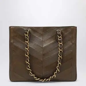 Valentino Garavani Laseine Chevron Nappa Shopping Bag