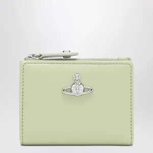 VIVIENNE WESTWOOD Wallet With Orb Logo In Pastel - Green