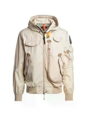 PARAJUMPERS Logo-patch Hooded Jacket - Neutrals