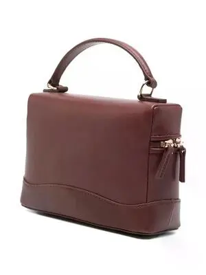 Sandro Leather Top Handle Bag - Brown