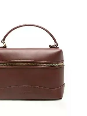 Sandro Leather Top Handle Bag - Brown