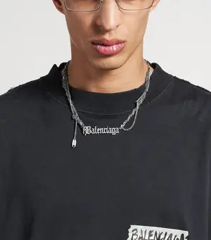 Balenciaga Typo Destroyed Necklace