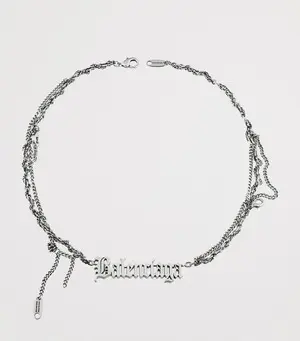 Balenciaga Typo Destroyed Necklace