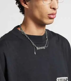 Balenciaga Typo Destroyed Necklace