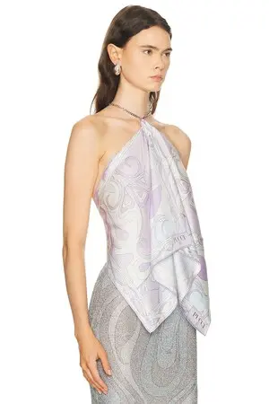 Emilio Pucci Silk Halter Top