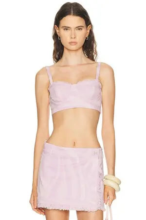 Emilio Pucci Bralette Top In Lavender