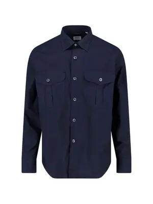 Stone Island Button Shirt - Blue