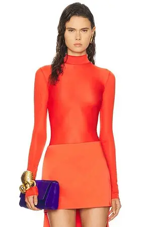 THE NEW ARRIVALS ILKYAZ OZEL Long Sleeve High Neck Bodysuit