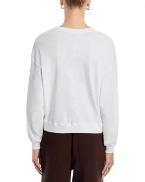 American Vintage Long Sleeve Tee - Blanc
