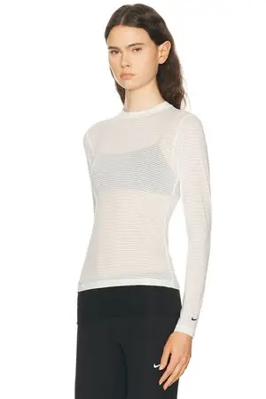 Nike Sheer Long Sleeve Top