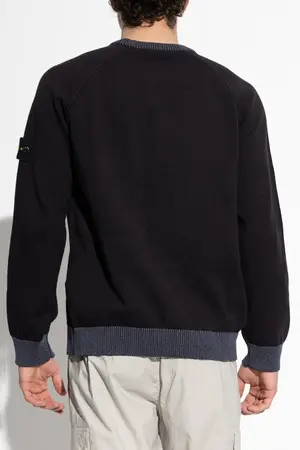 Stone Island Crew Neck Cotton Sweater