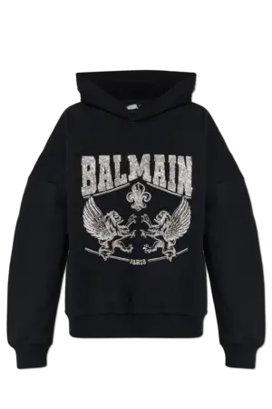 Balmain Sweatshirt With Shimmering Appliqués