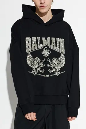 Balmain Sweatshirt With Shimmering Appliqués