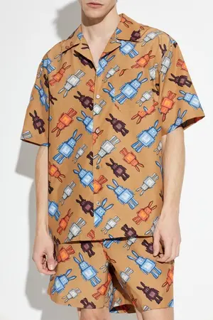 Mcm Shirt With Print - Beige