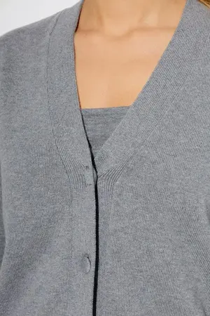 Officine Générale Serena' Cardigan - Grey