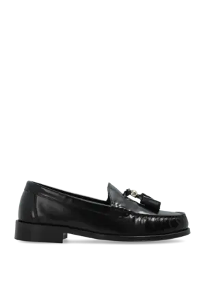 Furla Gold Tone Flats For Women