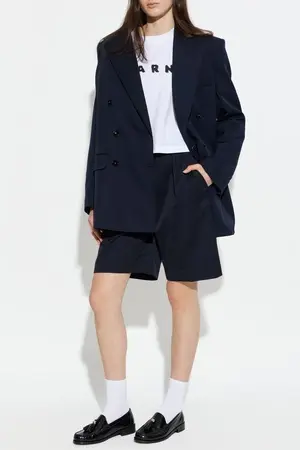 Furla College Leather Loafers - Black