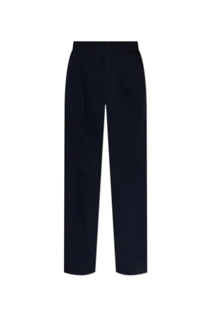 Balmain Pleated Wide-leg Trousers