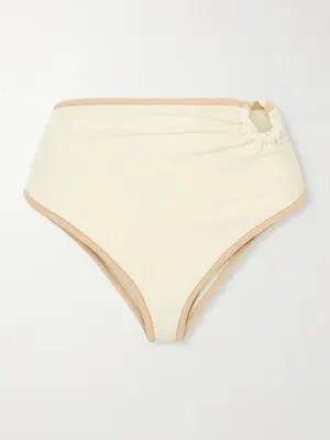 Johanna Ortiz Susurro Del Agua Embellished Bikini Briefs - Neutrals
