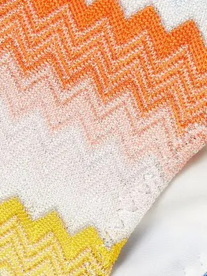 Missoni Mare Striped Metallic Crochet-knit Triangle Bikini - Multi