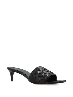 Michael Kors Elyse Leather Heeled Mules