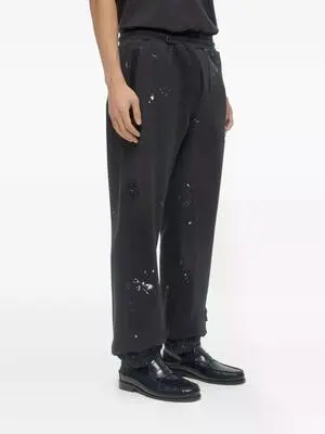 DOMREBEL Paint-splatter Sweatpants - Black