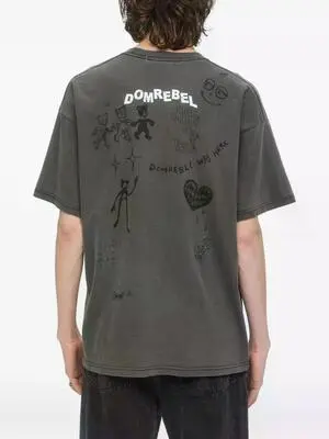 DOMREBEL Play Sketch Bear-print T-shirt