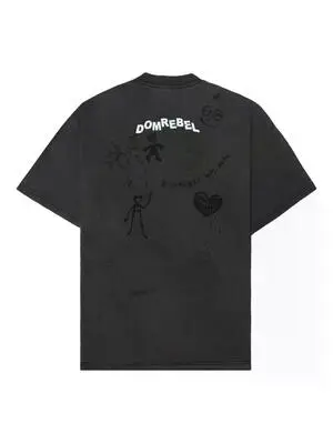 DOMREBEL Play Sketch Bear-print T-shirt