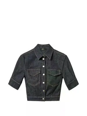 TWINSET Puff-sleeve Denim Shirt