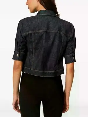 TWINSET Puff-sleeve Denim Shirt