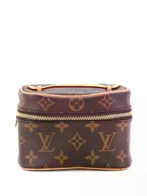 LOUIS VUITTON Vanity Case Monogram Canvas Nano Pouch - Brown