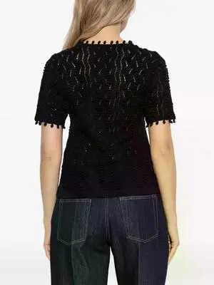 JIL SANDER Pompom-trim Top