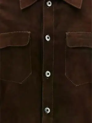 SALVATORE SANTORO Pocket Button Jacket - Brown