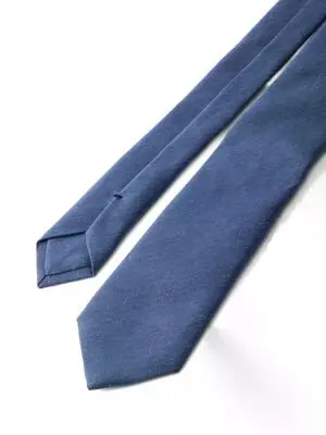 Prada Pointed-tip Neck Tie - Blue