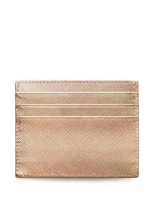 Prada Logo-plaque Card Holder - Neutrals