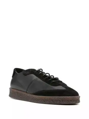 BUTTERO® Logo-embossed Leather Derby Shoes