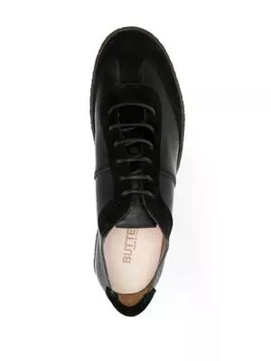 BUTTERO® Logo-embossed Leather Derby Shoes