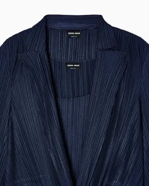 Giorgio Armani Pleated Jersey Twin-set - Blue