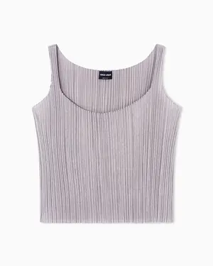 Giorgio Armani Pleated Jersey Twin-set - Brown