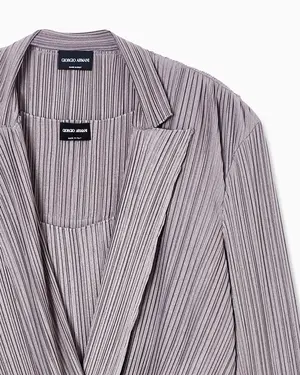 Giorgio Armani Pleated Jersey Twin-set - Brown