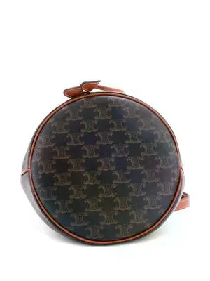 Celine Clara Triomphe Coated Canvas Bucket Bag