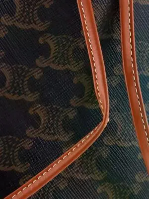 Celine Clara Triomphe Coated Canvas Bucket Bag