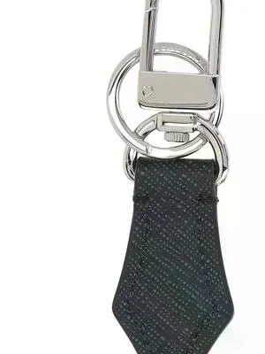 Montblanc Printed Leather Keychain - Blue