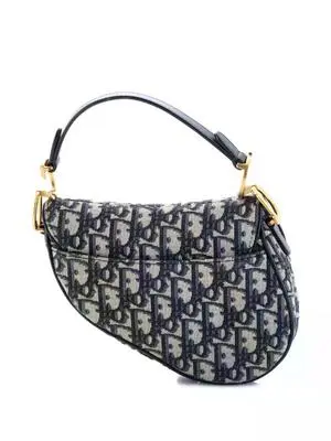 Dior Saddle Handbag Oblique Canvas Mini - Blue